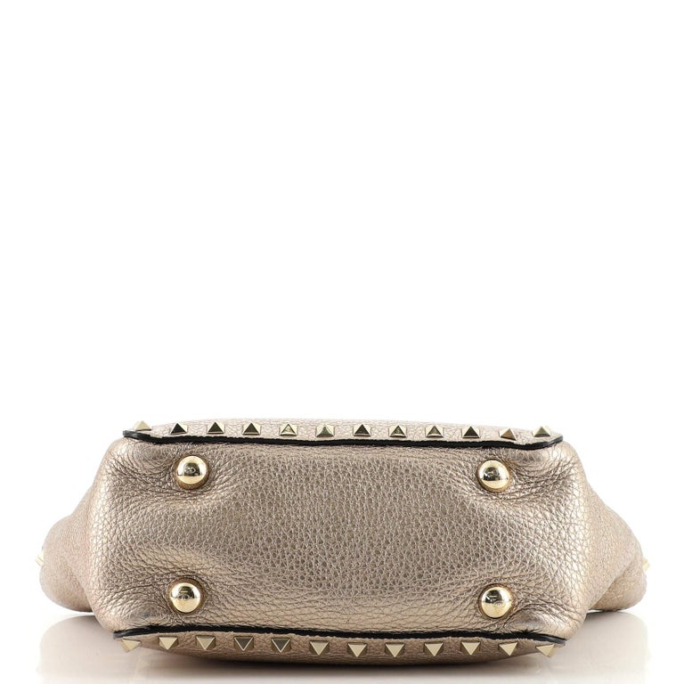 Valentino Rockstud Tote Pebbled Leather Mini For Sale at 1stDibs