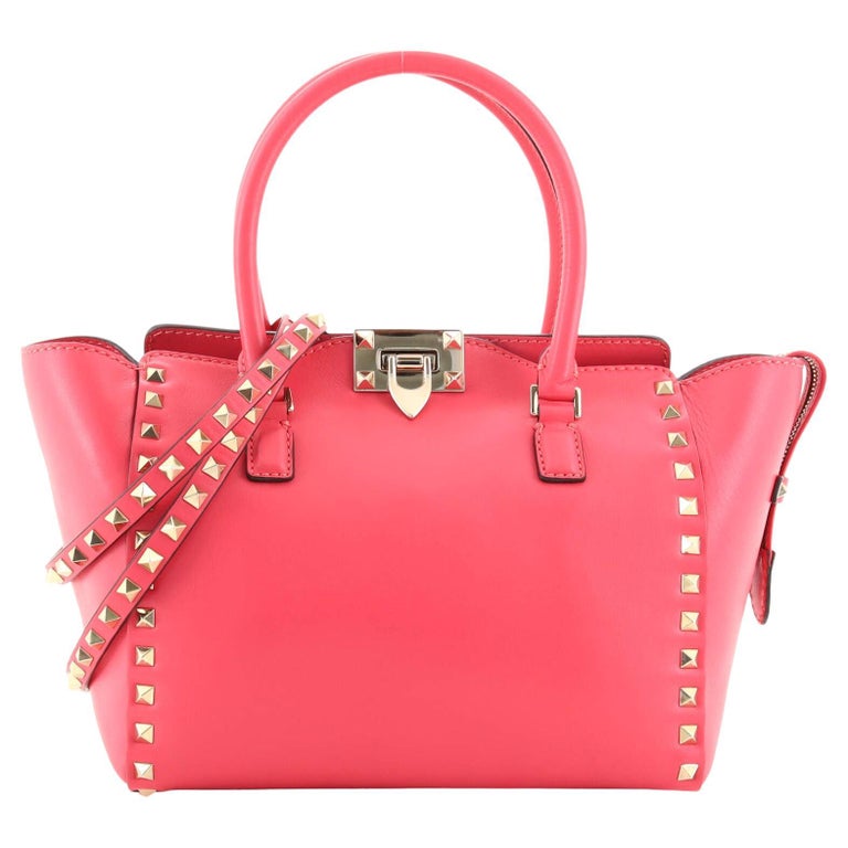Valentino Rockstud Tote Rigid Leather Small For Sale at 1stDibs