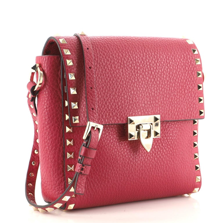 Valentino Rockstud Vertical Crossbody Bag Leather Small at 1stDibs