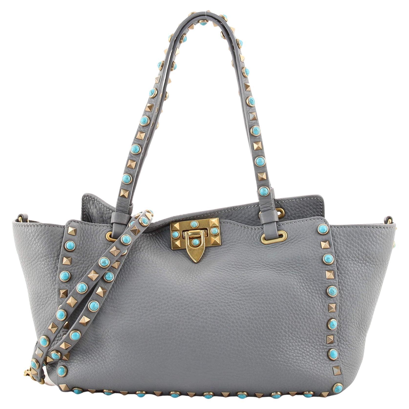 Valentino Rockstud Tote Soft Leather Medium For Sale at 1stDibs