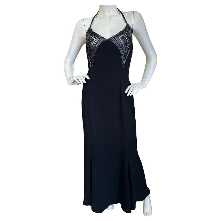 Valentino Sheer Beaded Black "The Devil Wears Prada" Dress 2005 For ...