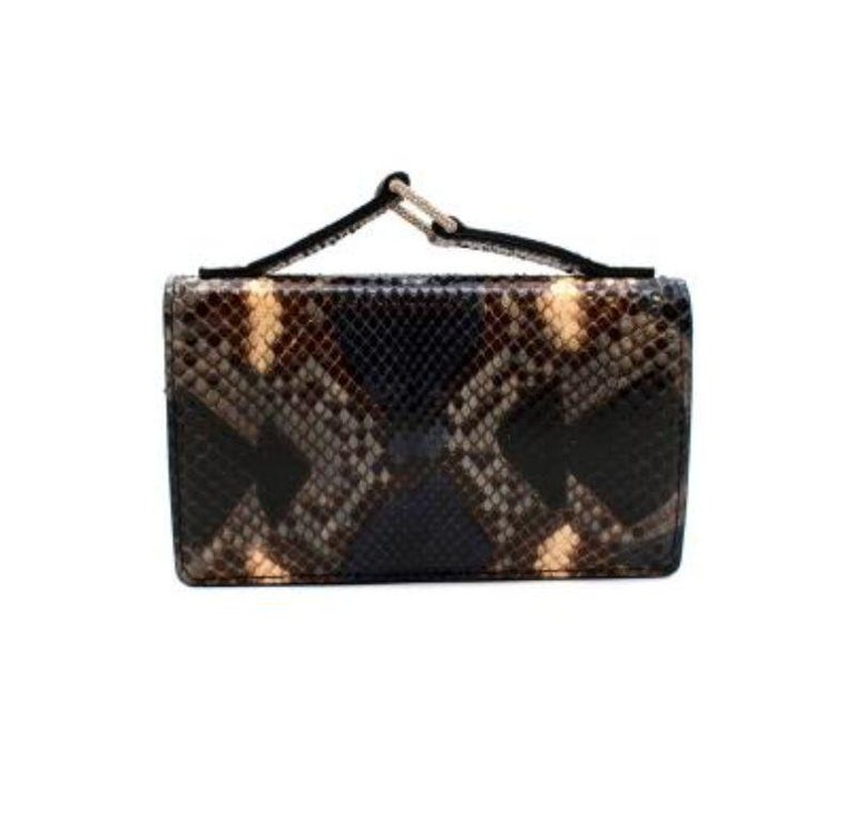 Valentino Snakeskin Box Bag For Sale at 1stDibs