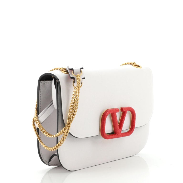 Valentino V-Lock Shoulder Bag Leather Small at 1stDibs