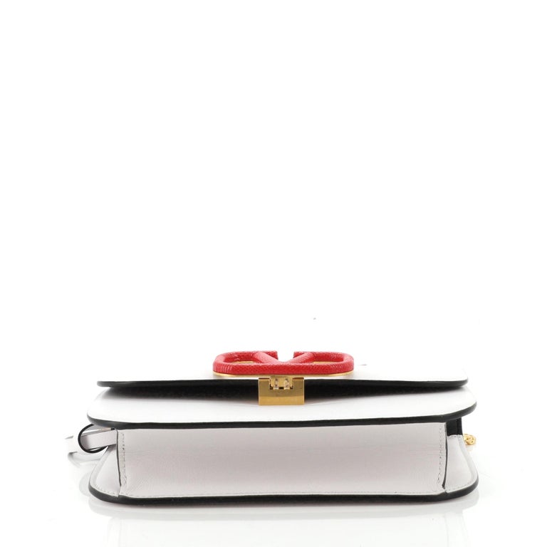 Valentino V-Lock Shoulder Bag Leather Small at 1stDibs