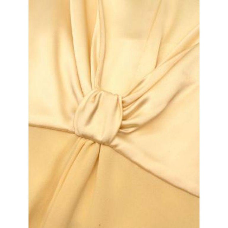 Valentino Vintage Yellow Silk Mini Dress For Sale at 1stDibs