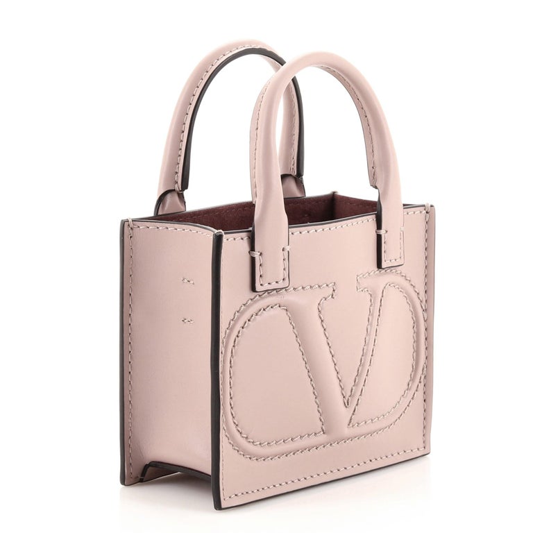 Valentino VLogo Signature Pouch Tote Leather Mini at 1stDibs