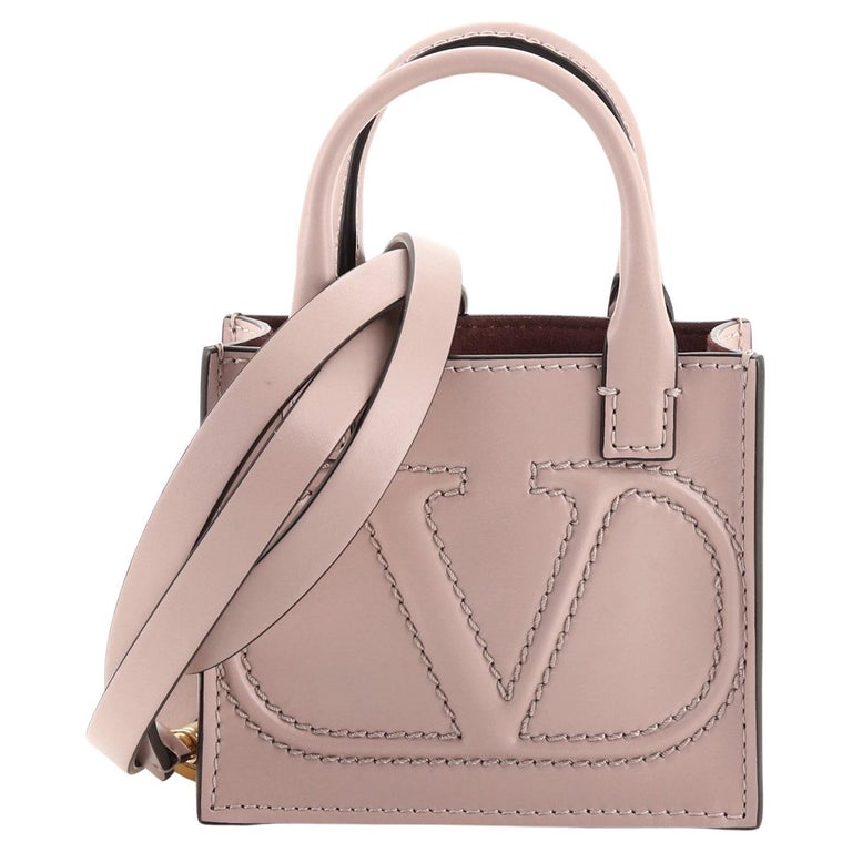 Valentino VLogo Signature Pouch Tote Leather Mini at 1stDibs