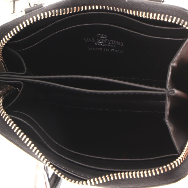 Valentino VLogo Zip Aound Hanging Wallet Leather For Sale at 1stDibs