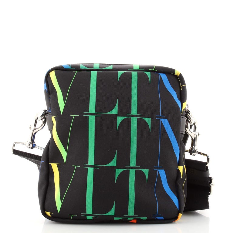 Valentino VLTN Times Crossbody Bag Printed Nylon Small For Sale at 1stDibs