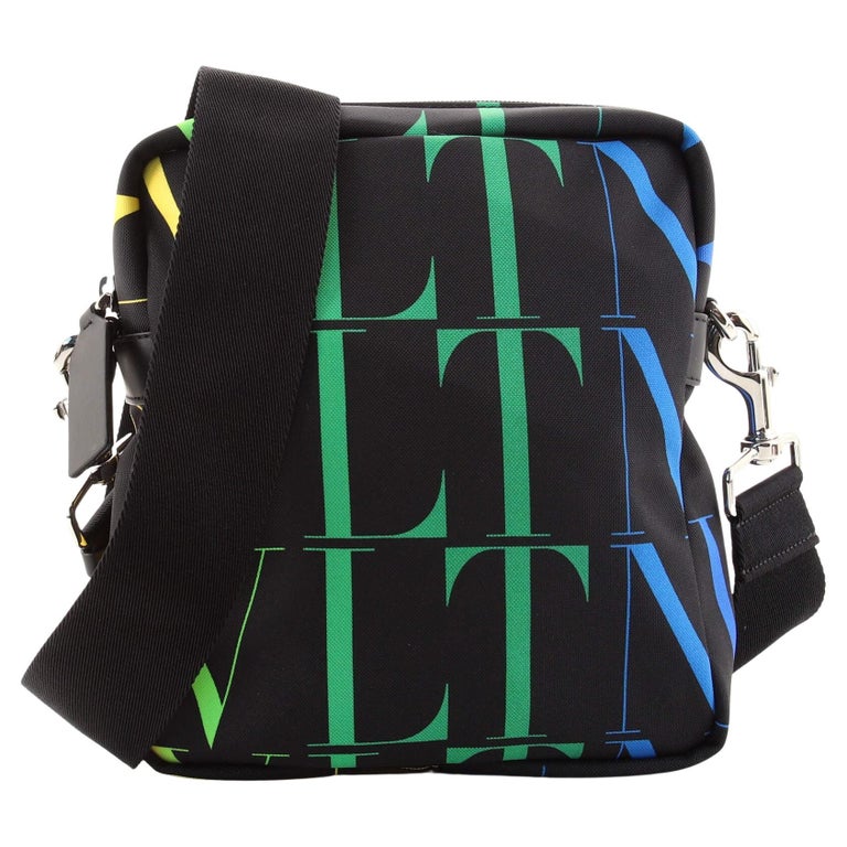 Valentino VLTN Times Crossbody Bag Printed Nylon Small For Sale at 1stDibs