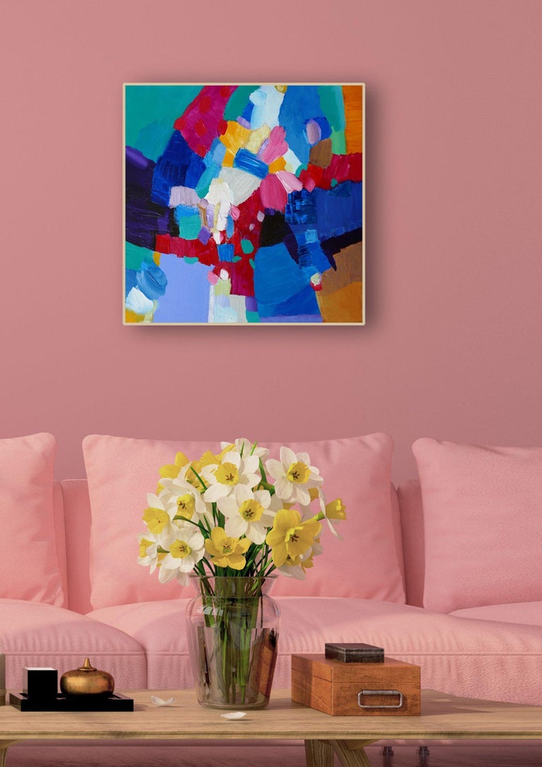 Valerie Erichsen Thomson - Greta Comes To America, Painting, Acrylic on ...