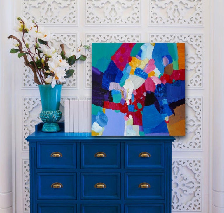 Valerie Erichsen Thomson - Greta Comes To America, Painting, Acrylic on ...