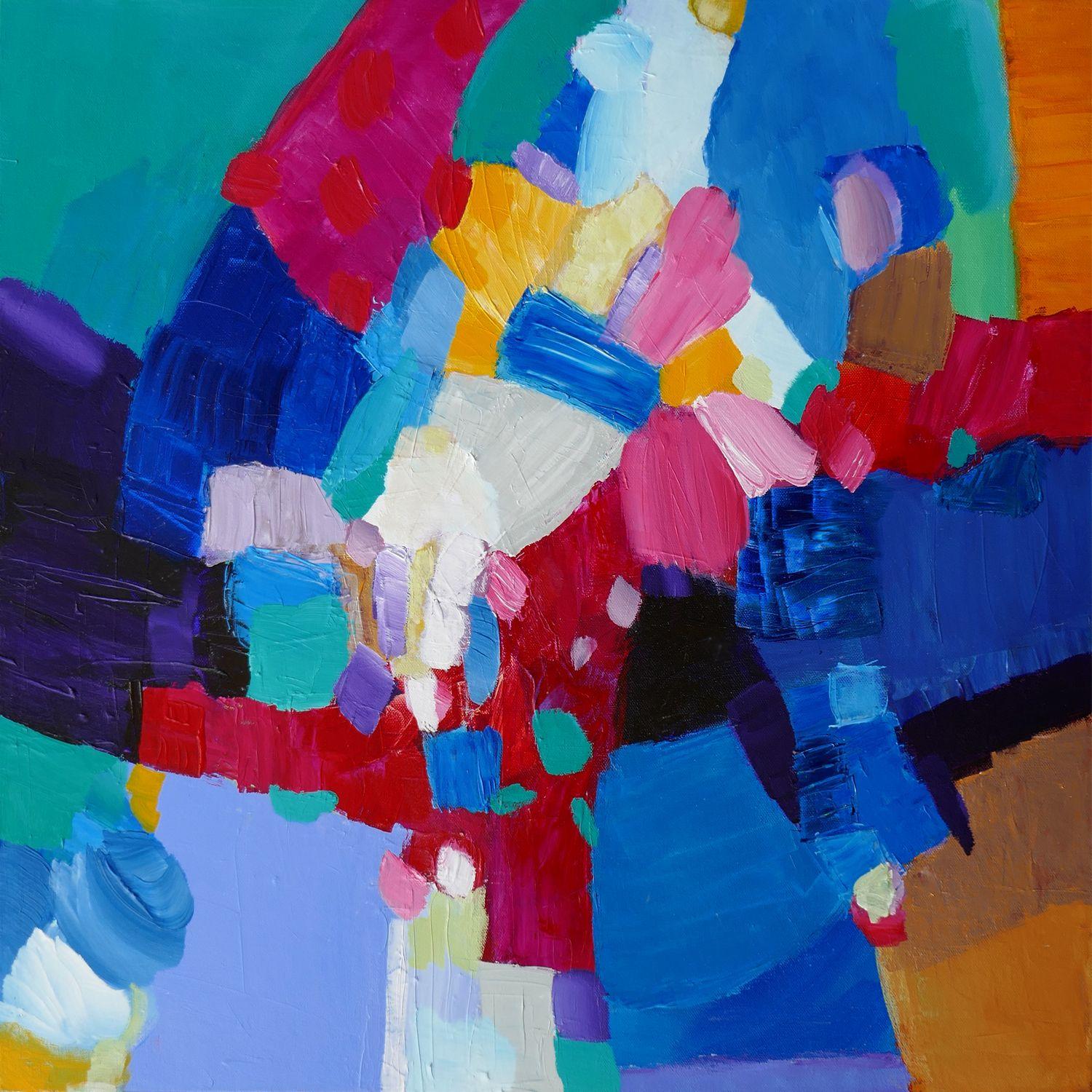 Valerie Erichsen Thomson - Greta Comes To America, Painting, Acrylic on ...