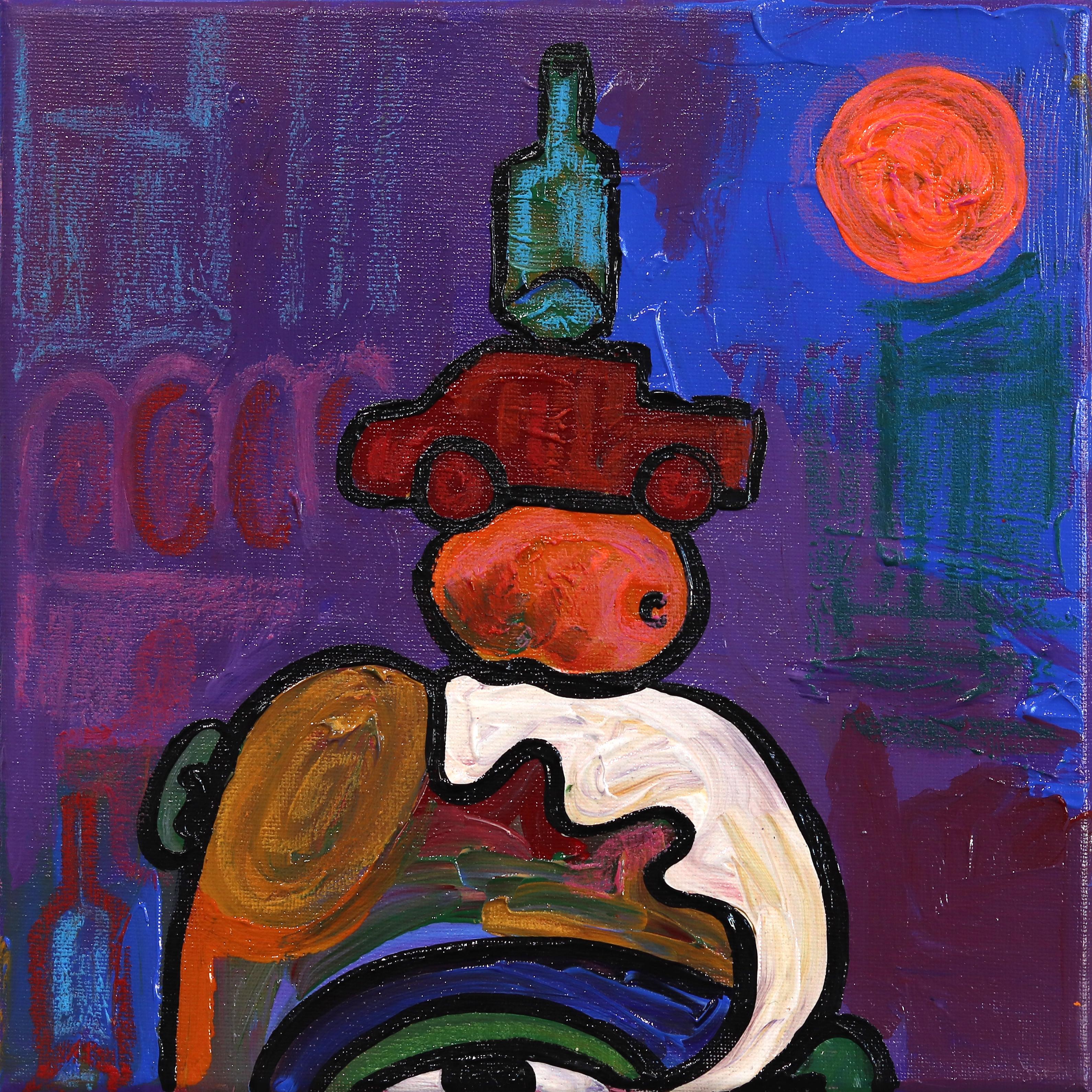 Valerie Etitinwo - On Top of Your Head Small - Colorful Abstract ...