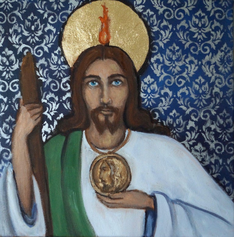 Valerie Vescovi - St. Jude Thaddeus, Painting, Oil on Canvas For Sale ...