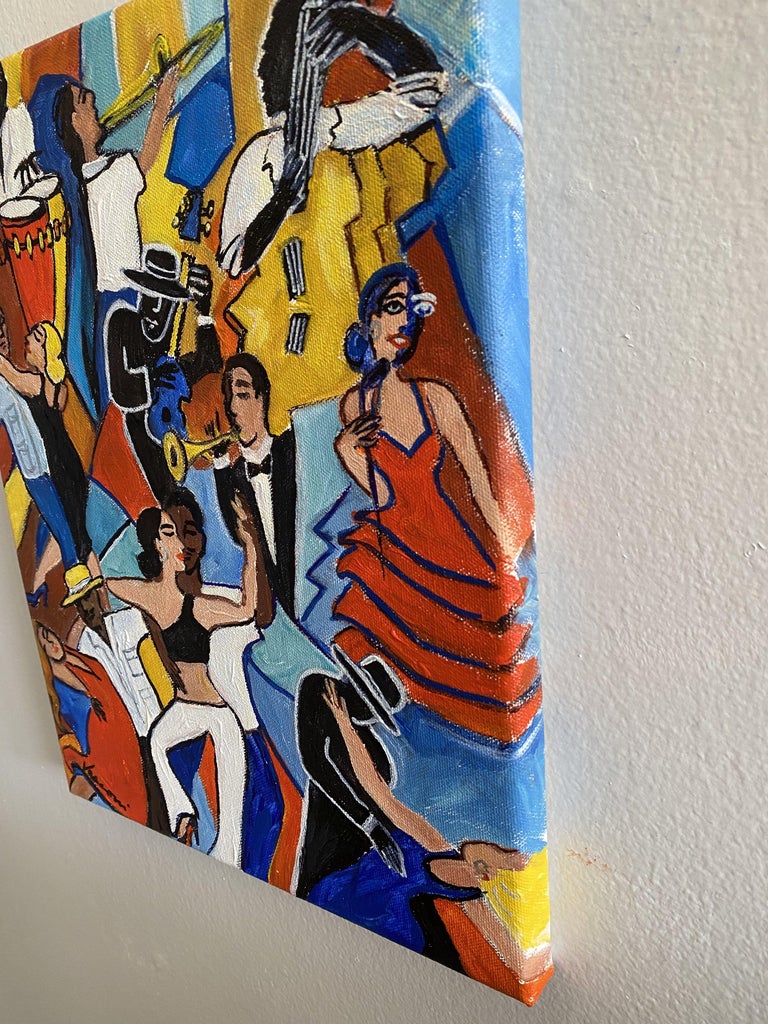 Valerie Vescovi - Wild Salsa, Painting, Acrylic on Canvas For Sale at ...