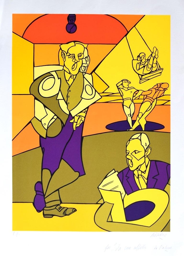 Valerio Adami - The Circus - Original Screen Print by Valerio Adami ...