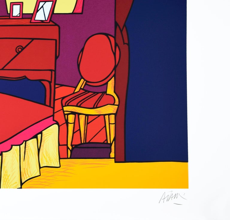 Valerio Adami - The Room - Original Screen Print by Valerio Adami ...