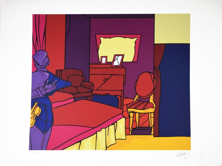 Valerio Adami - The Room - Original Screen Print by Valerio Adami ...
