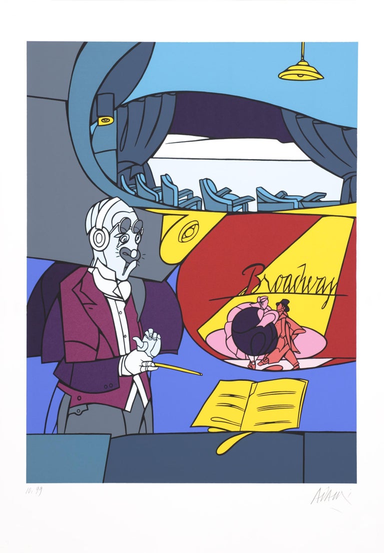 Valerio Adami - Valerio Adami Italian Artist Original Hand Signed ...