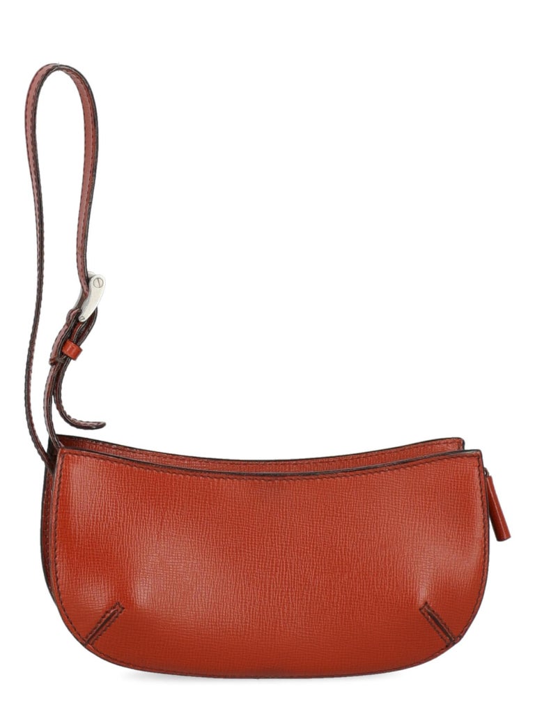 Valextra Woman Handbag Orange Leather For Sale at 1stDibs