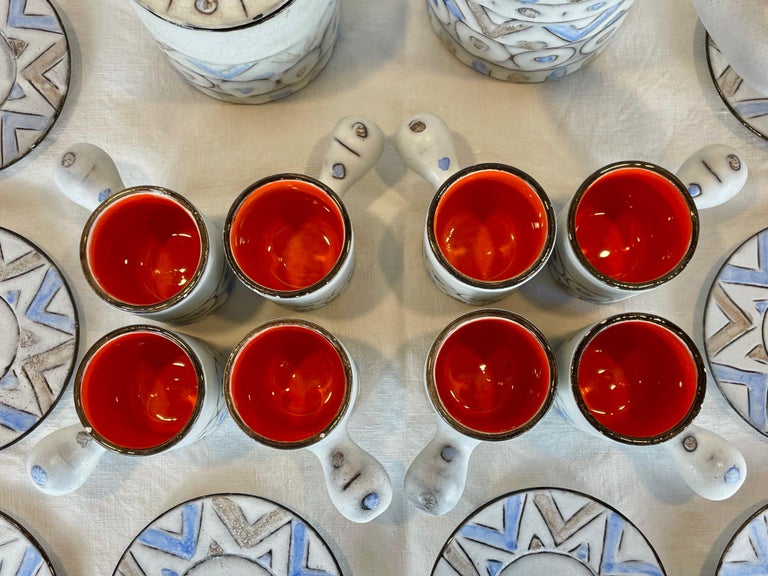 Vallauris Hot Chocolate Set by Alain Maunier 1960s For Sale at 1stDibs