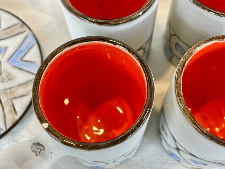 Vallauris Hot Chocolate Set by Alain Maunier 1960s For Sale at 1stDibs