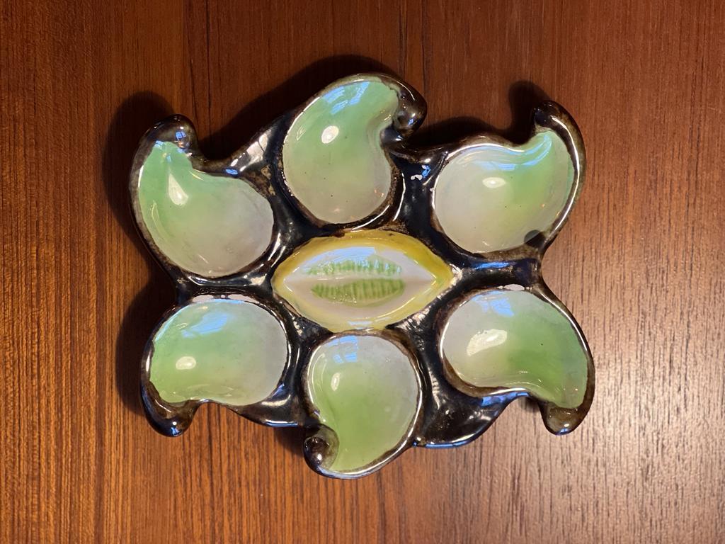 Vallauris Majolica ceramic shell service 1950 For Sale at 1stDibs