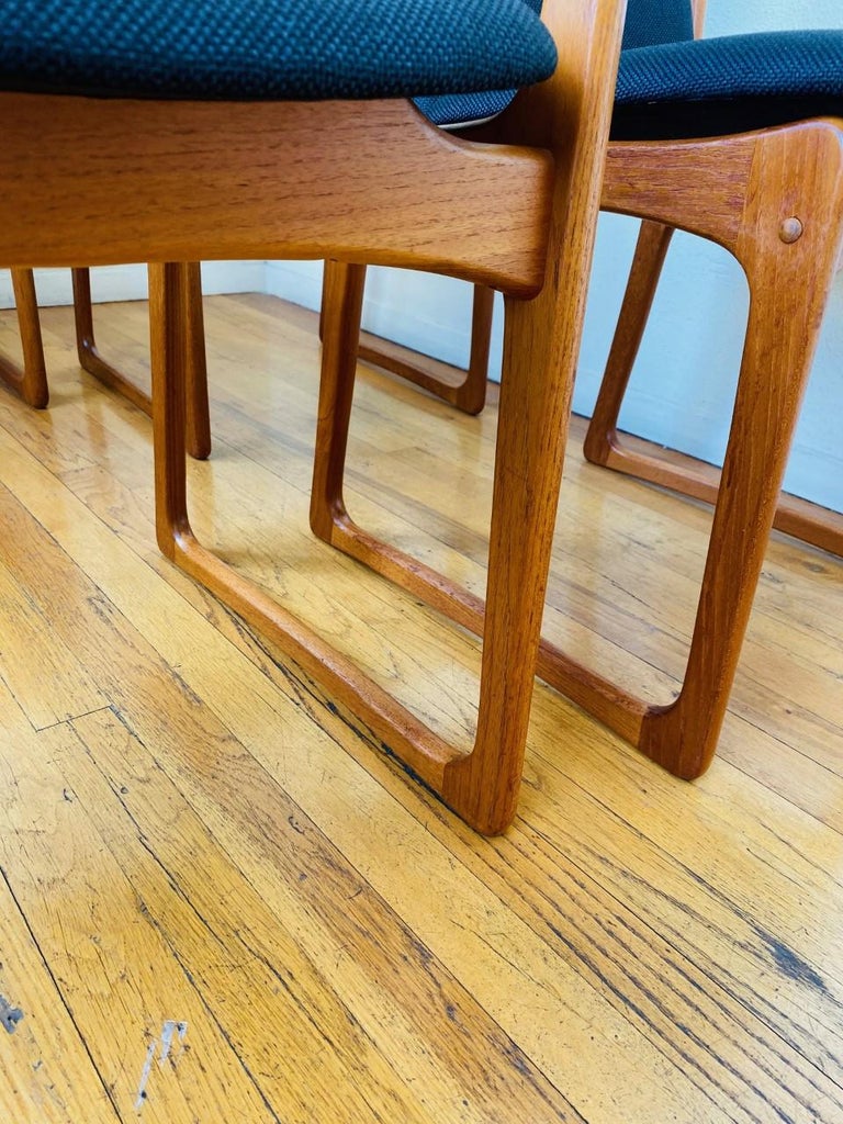 Vamdrup Stolefabrik Vintage Set of 4 Teak Dining Chairs For Sale at 1stDibs