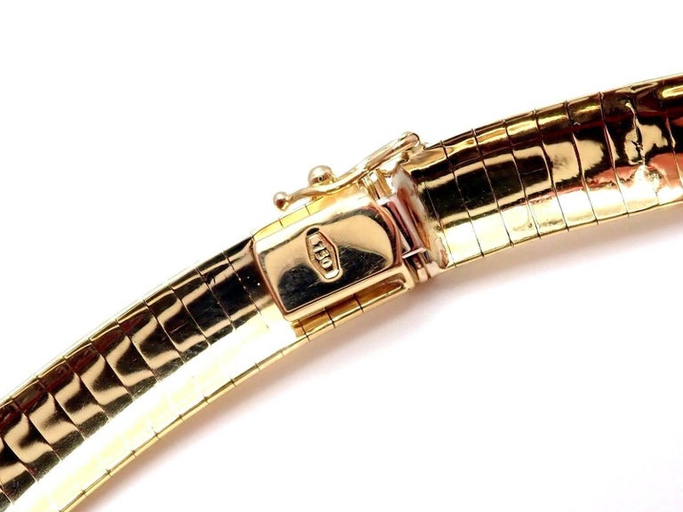 Van Cleef and Arpels Snake Collar Yellow Gold Chain Necklace at 1stDibs