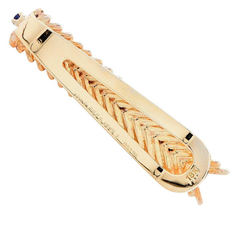 Van Cleef and Arpels Tie Bar Clip in 18 Karat Yellow Gold with ...
