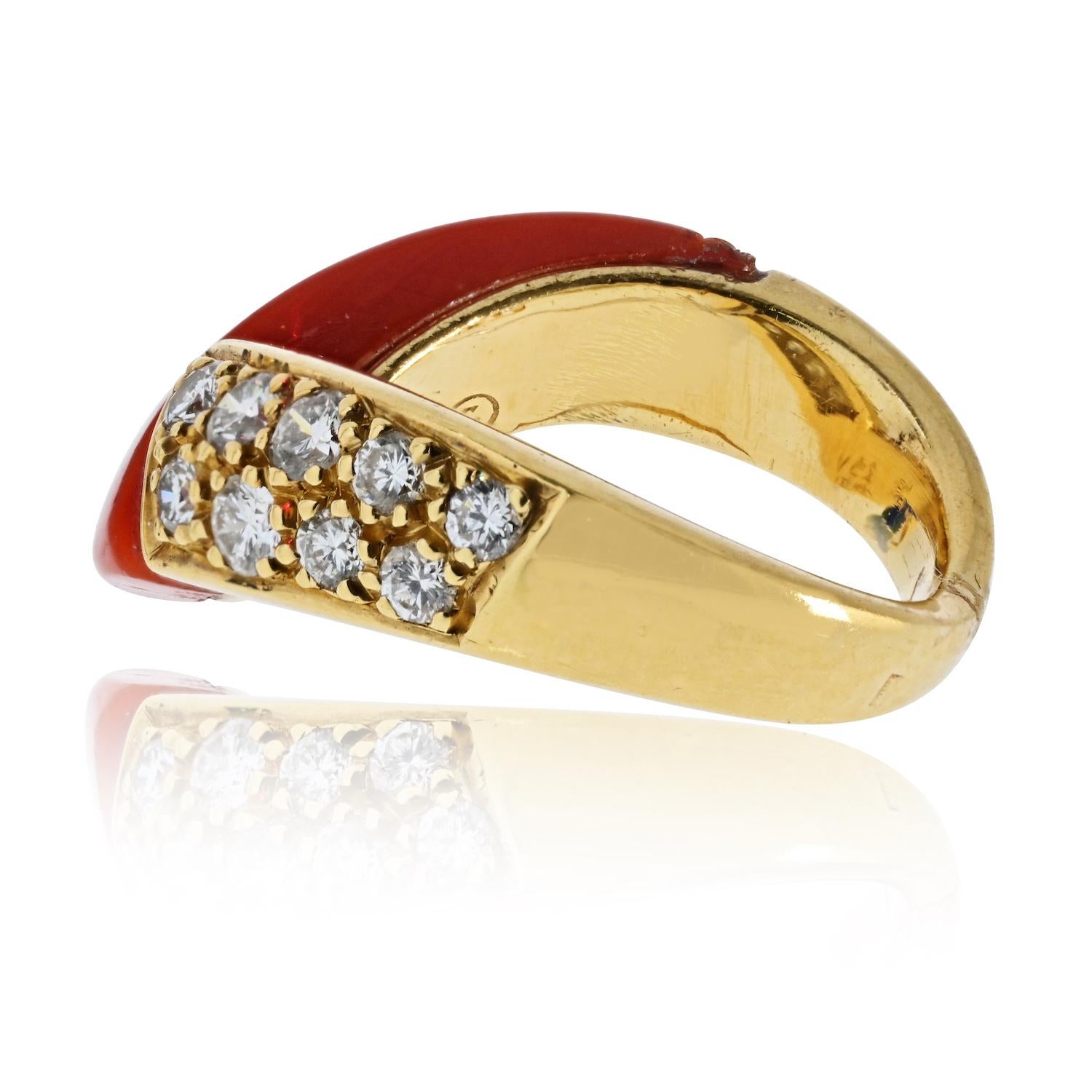 Van Cleef and Arpels 18 Karat Yellow Gold Diamonds Multi-Color Gem ...