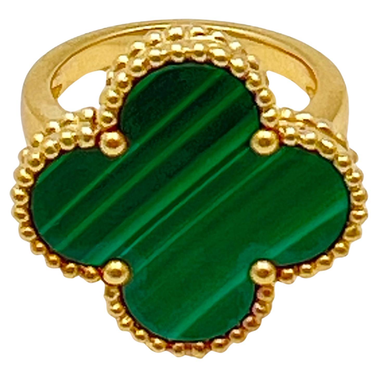 Van Cleef and Arpels Magic Alhambra Between the Finger Ring 18k Mother ...