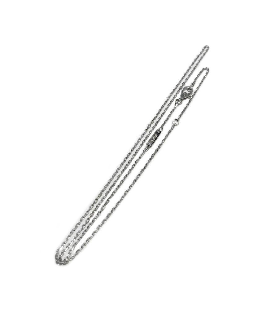 Van Cleef and Arpels 18k White Gold Rada Chain Necklace 18" For Sale at ...