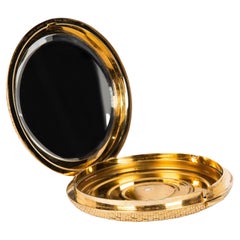 Van Cleef and Arpels Gold Necessaire Basket Weave Case For Sale at 1stDibs