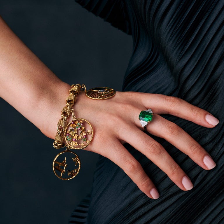 Van Cleef and Arpels 1950s Charm Bracelet at 1stDibs