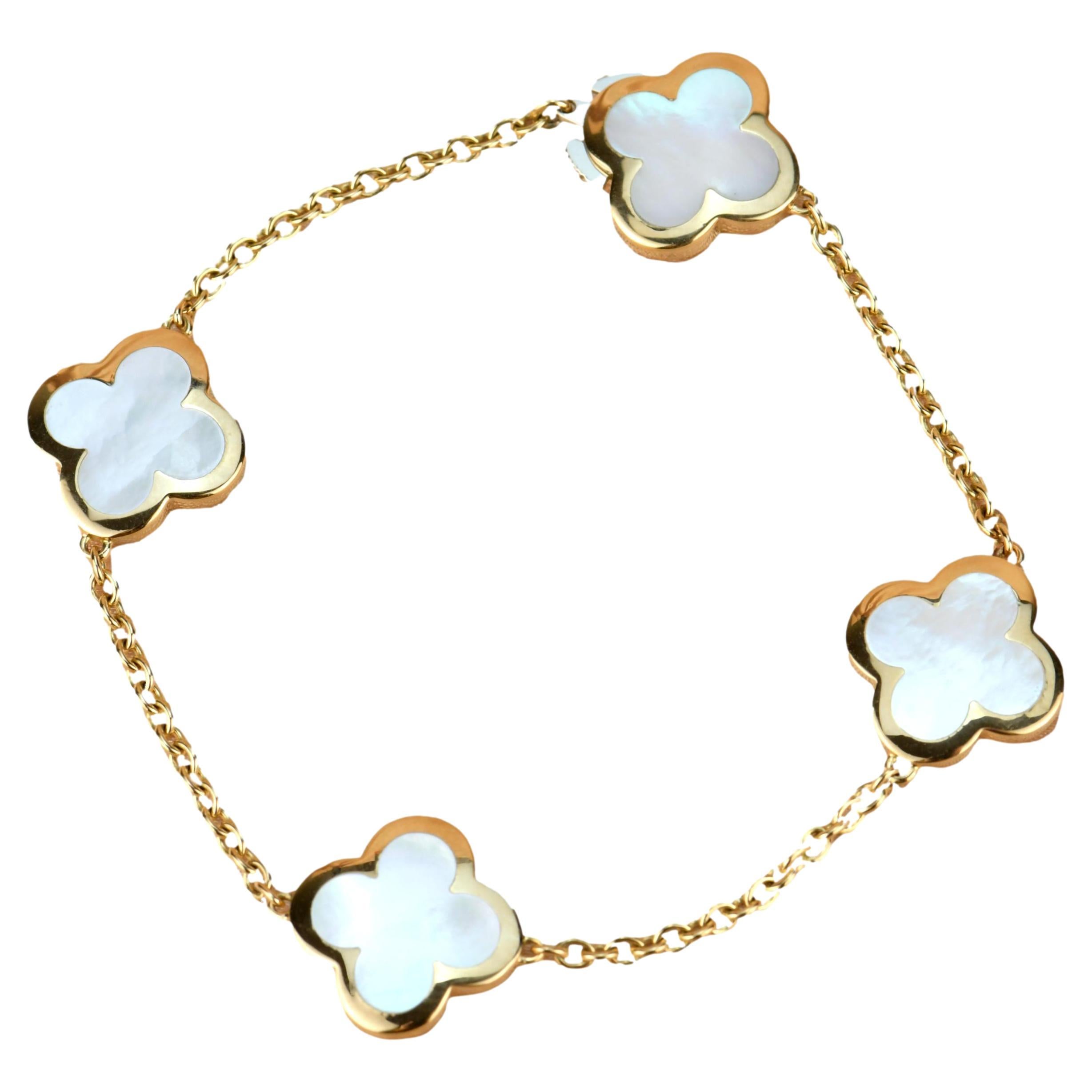 Van Cleef and Arpels Alhambra Charm Bracelet at 1stDibs | van cleef ...