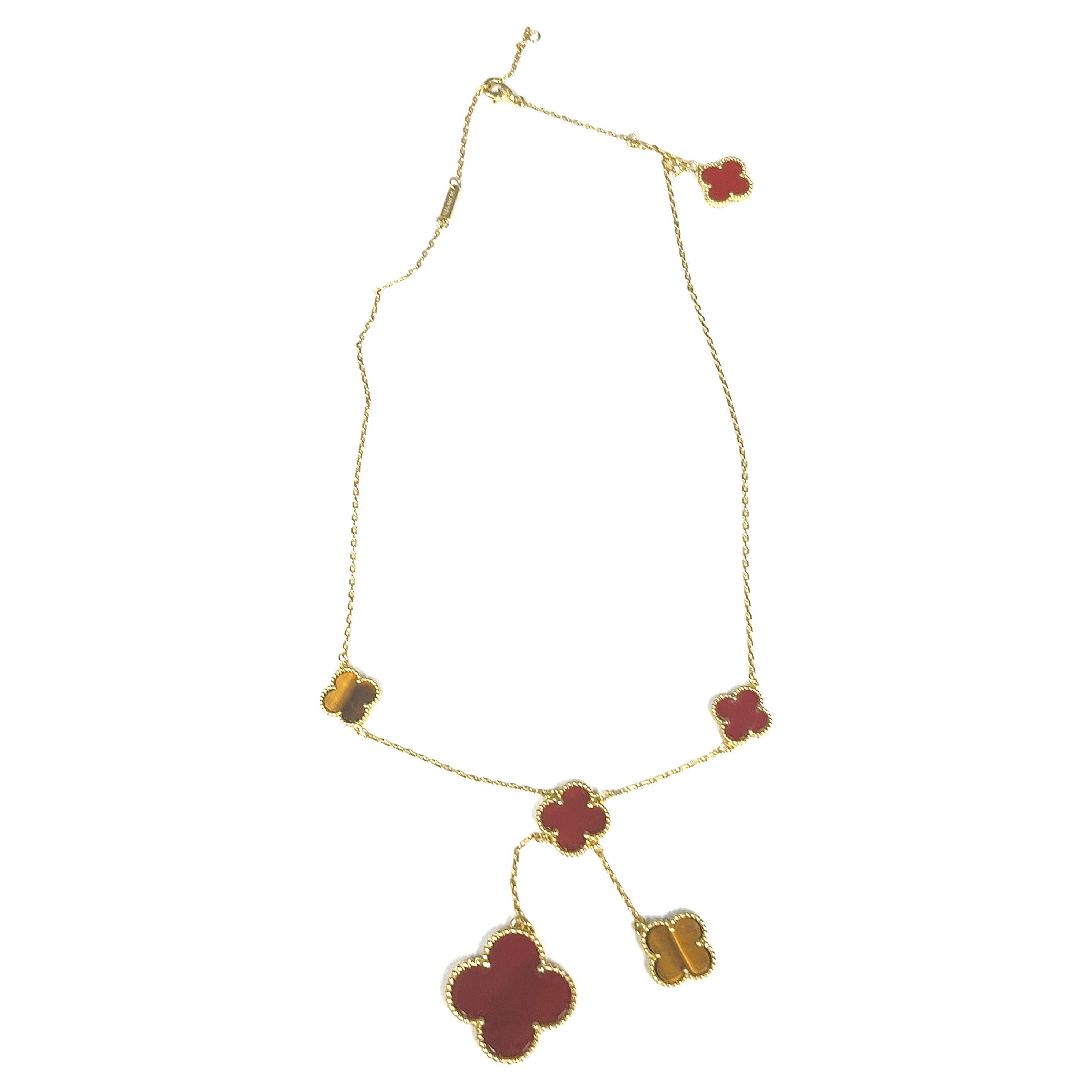 Van Cleef and Arpels Vintage Alhambra Gold Necklace at 1stDibs | van ...
