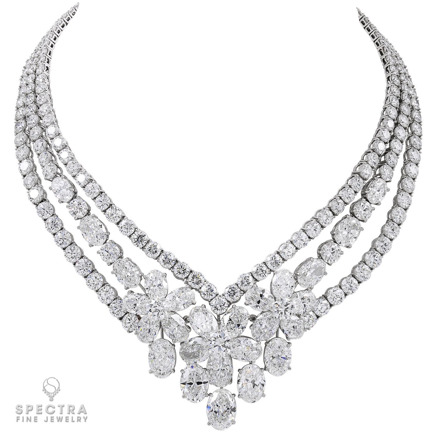 Van Cleef and Arpels Boreal Diamond Festoon Bib Necklace For Sale at ...