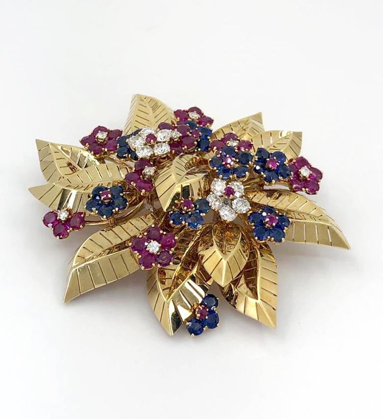 Van Cleef and Arpels Botillons Hawaii Brooch For Sale at 1stDibs