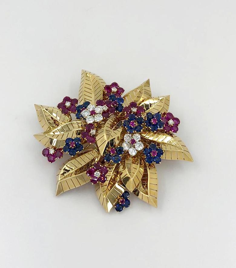 Van Cleef and Arpels Botillons Hawaii Brooch For Sale at 1stDibs