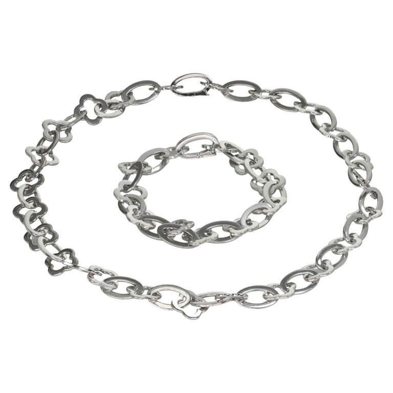 Van Cleef and Arpels Byzantine Alhambra White Gold Necklace and ...