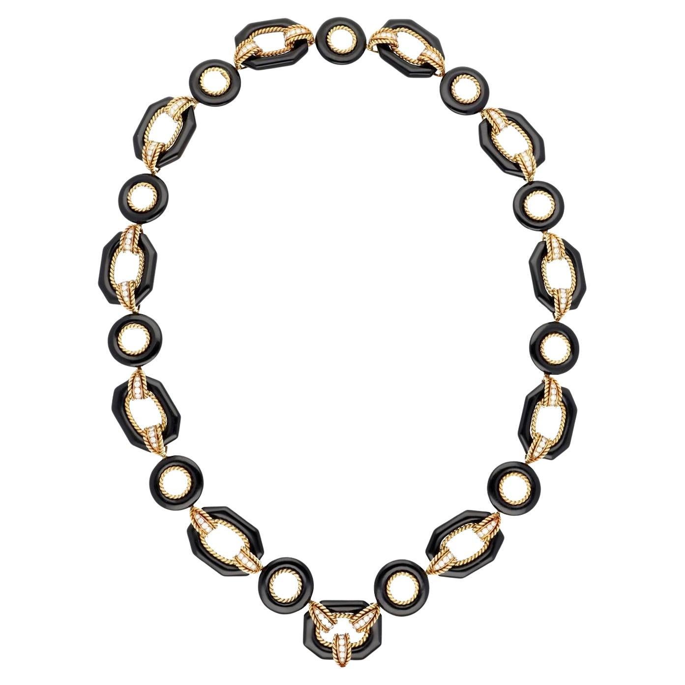 Van Cleef and Arpels Multi Gem Cabochon and Diamond Necklace and ...