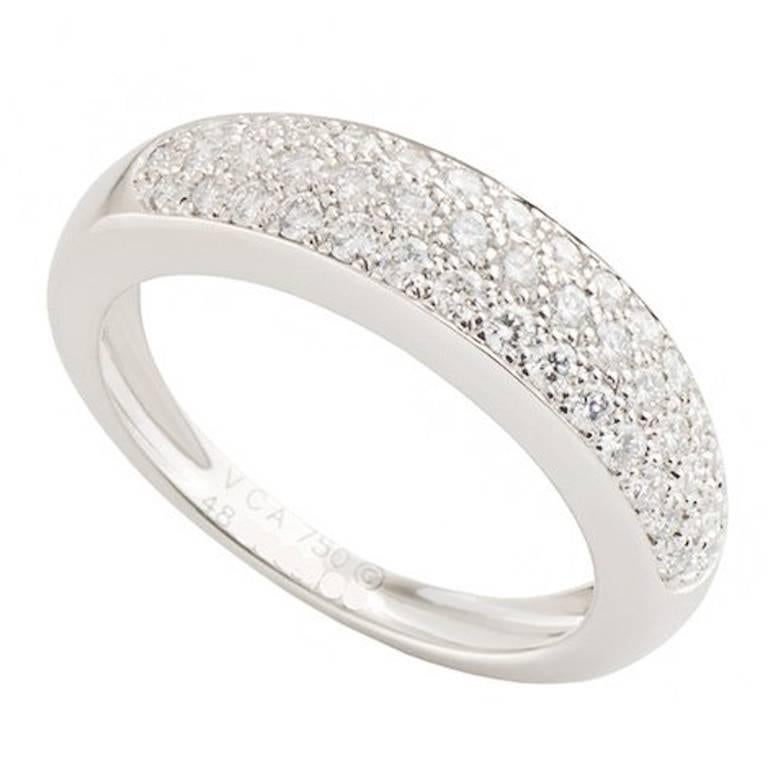 Van Cleef and Arpels Baguette-Cut Diamond Eternity Band Ring at 1stDibs