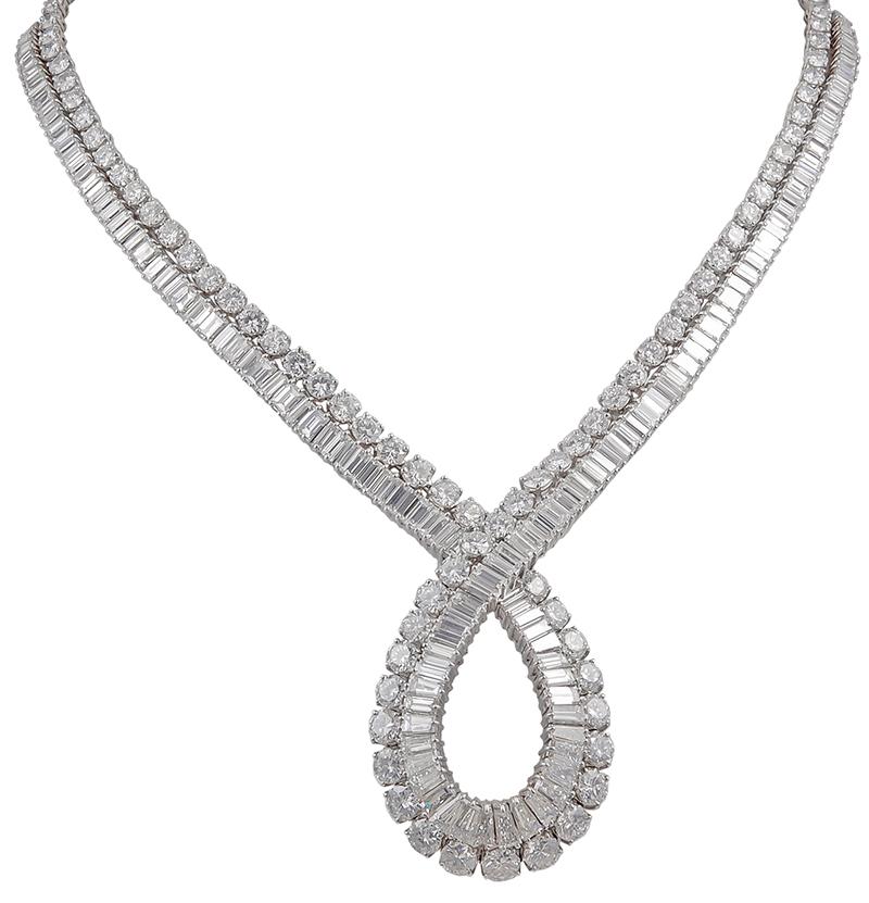 Van Cleef and Arpels Diamond Loop Necklace For Sale at 1stDibs | van ...