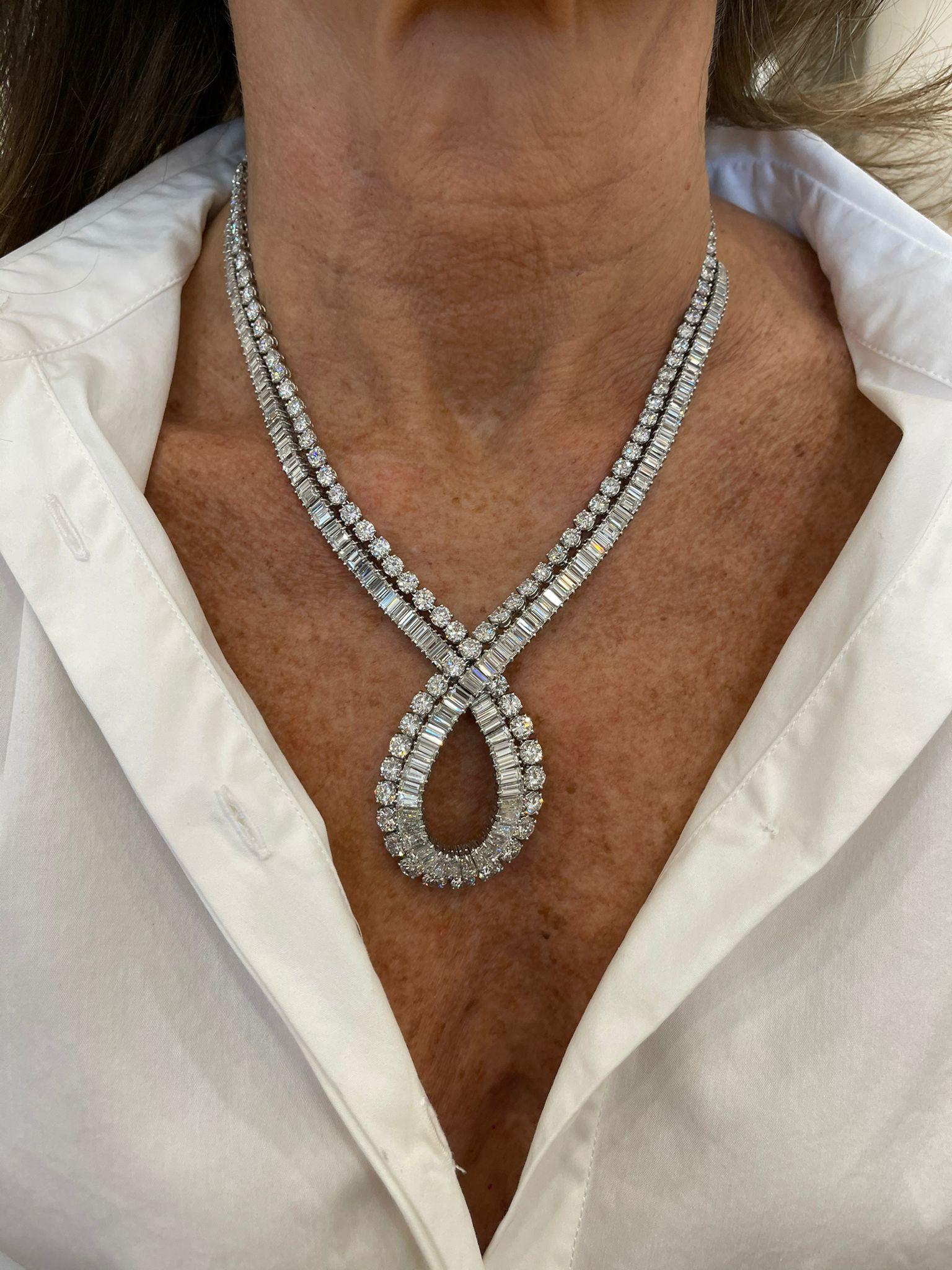 Van Cleef and Arpels Diamond Loop Necklace For Sale at 1stDibs | van ...