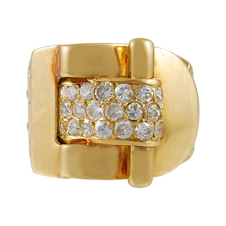 Van Cleef and Arpels Diamond Ludo Ring For Sale at 1stDibs