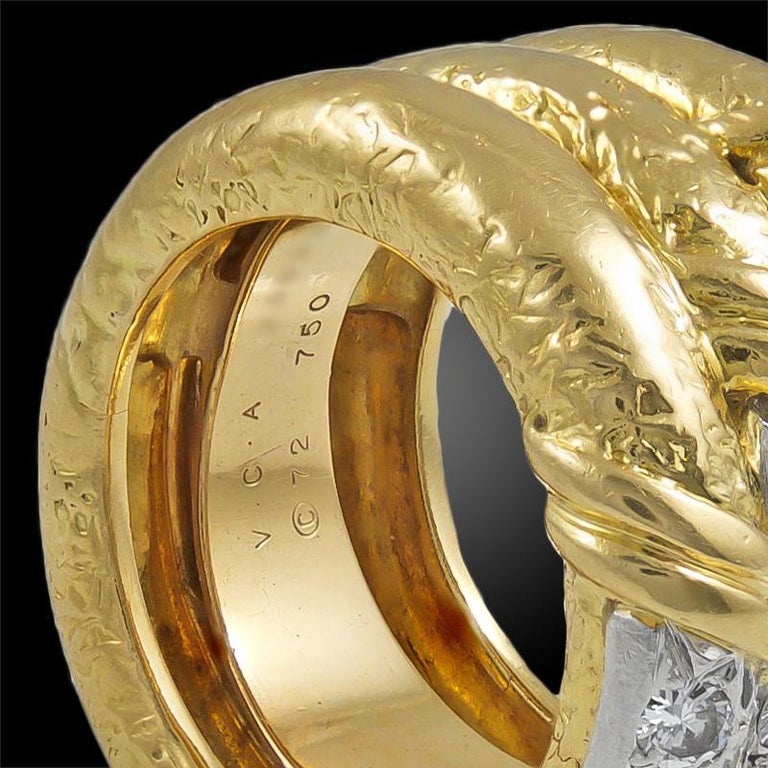 Van Cleef and Arpels Diamond Wedding Band For Sale at 1stDibs