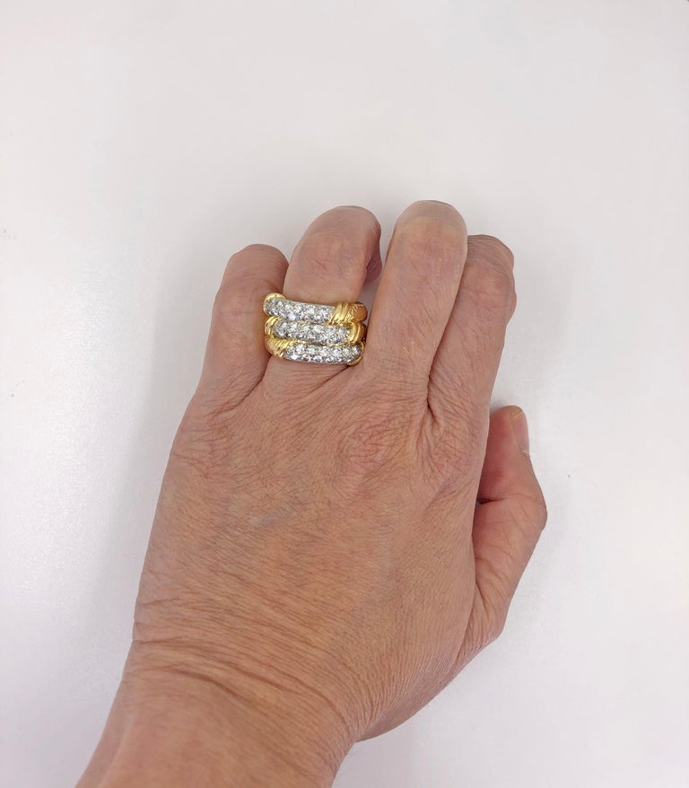 Van Cleef and Arpels Diamond Wedding Band For Sale at 1stDibs