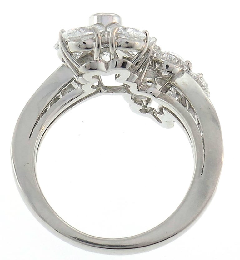 Van Cleef and Arpels Fleurette Diamond Platinum Ring VCA at 1stDibs ...
